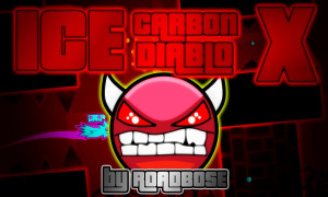 Play Geometry Dash Ice Carbon Diablo X - Crazy Cattle 3D